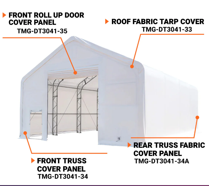 TMG-DT3041-35 The roll-up door fabric cover panel, 17oz PVC450 — TMG ...