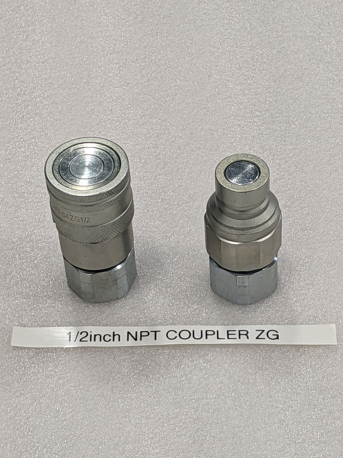 TMG-RG72 Skid Steer Hydraulic Quick Connect 1/2" Flat Face Coupler (NP ...