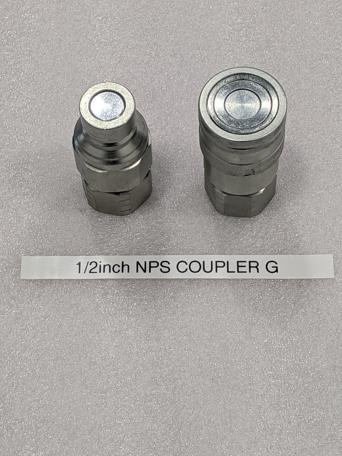 TMG-RG72 Skid Steer Hydraulic Quick Connect 1/2" Flat face Coupler (NP ...